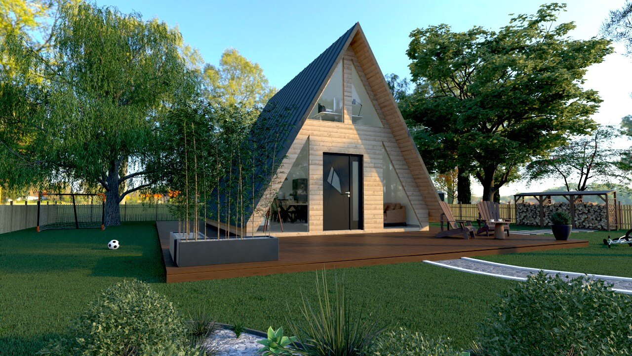 Create a A-shape house