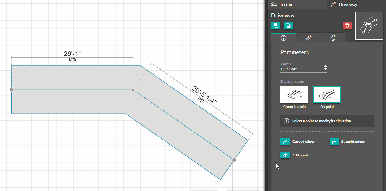 Draw paths (driveway, walkway, free-form path...)