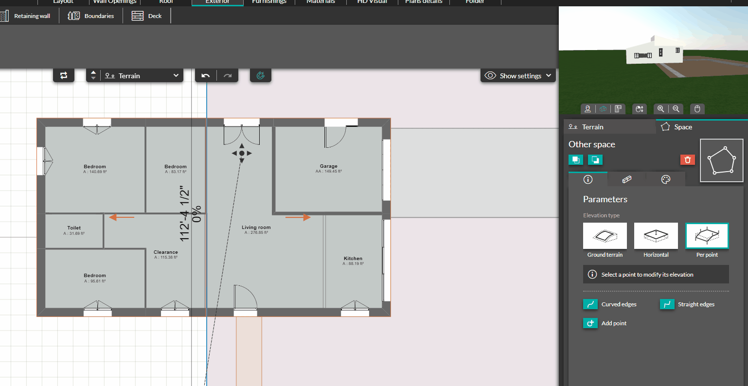 Create a level shifter on a single storey house [Terrain Module]