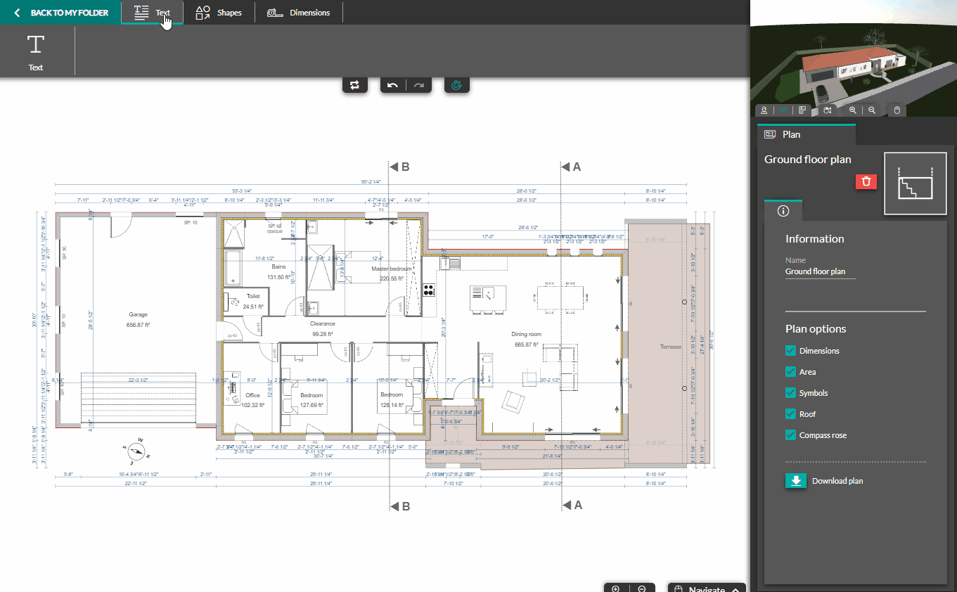 Add and customize a floor plan
