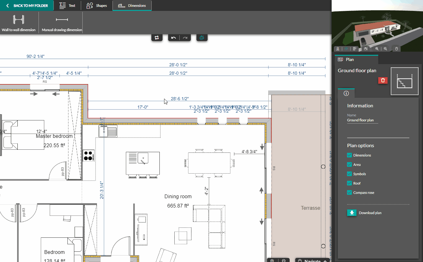 Add and customize a floor plan