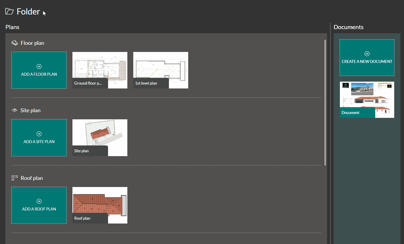 Add and customize a cross-section plan