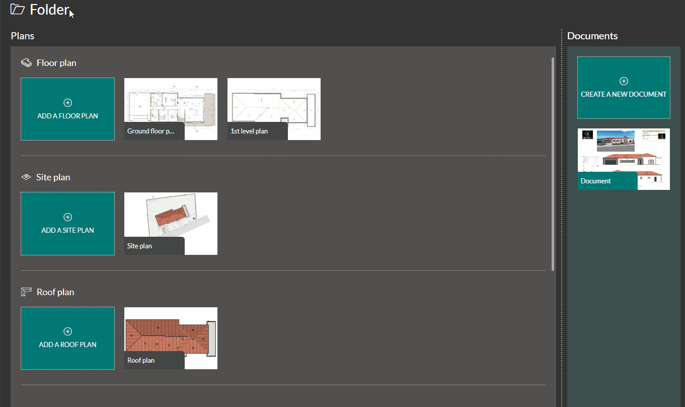 Tailor your plan downloads in the 'Folder' step