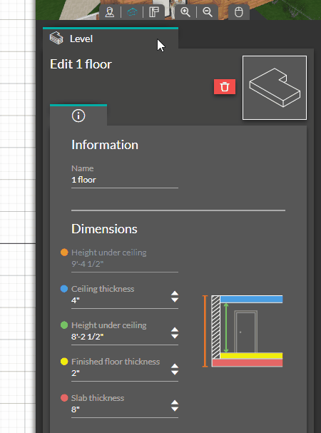 Add or remove a level