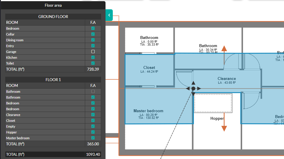 Customize the surface table