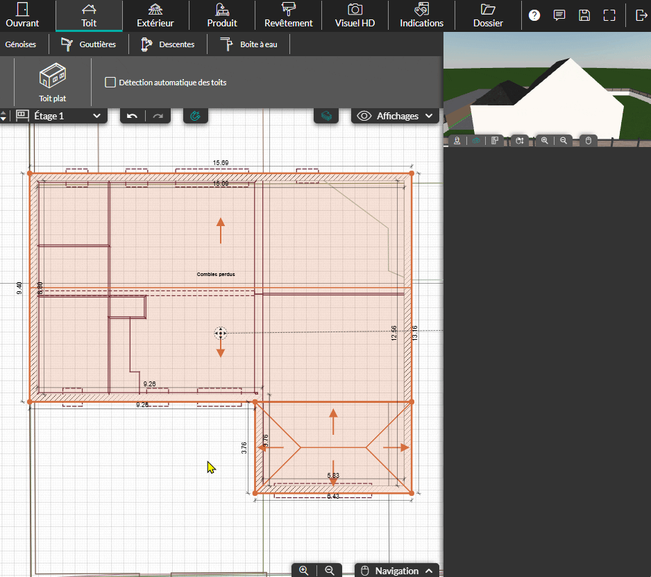 Créer une noue manuelle
