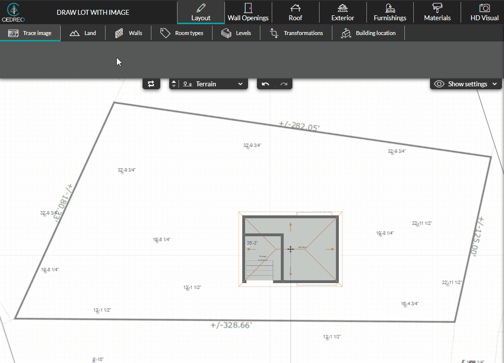 Draw the lot from an image [Terrain Module]