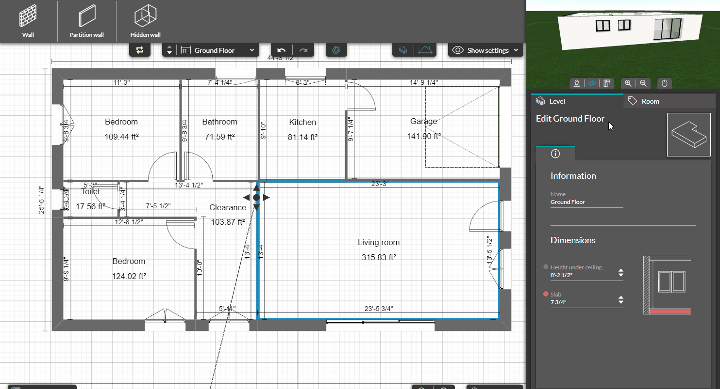Create a level shifter on a single storey house [Terrain Module]