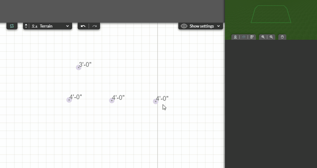 Manage the elevation of natural ground