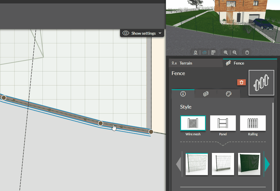 Draw property boundaries [terrain module]