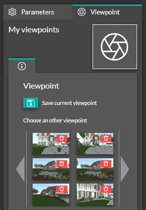 Select and save a point of view