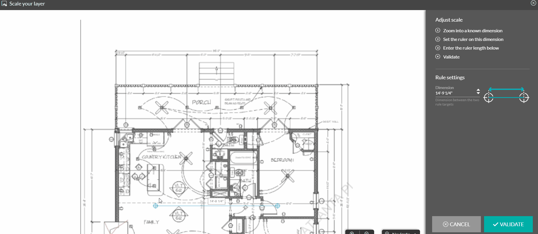 Import a floor plan