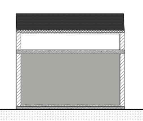 Create a single slope roof