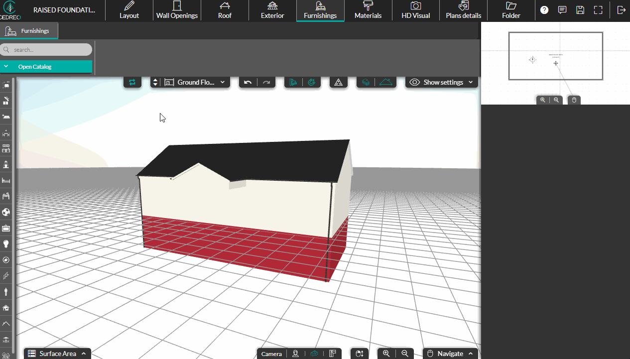Create a raised foundation house
