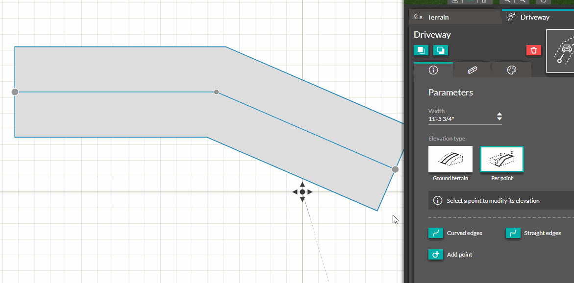 Draw paths (driveway, walkway, free-form path...)